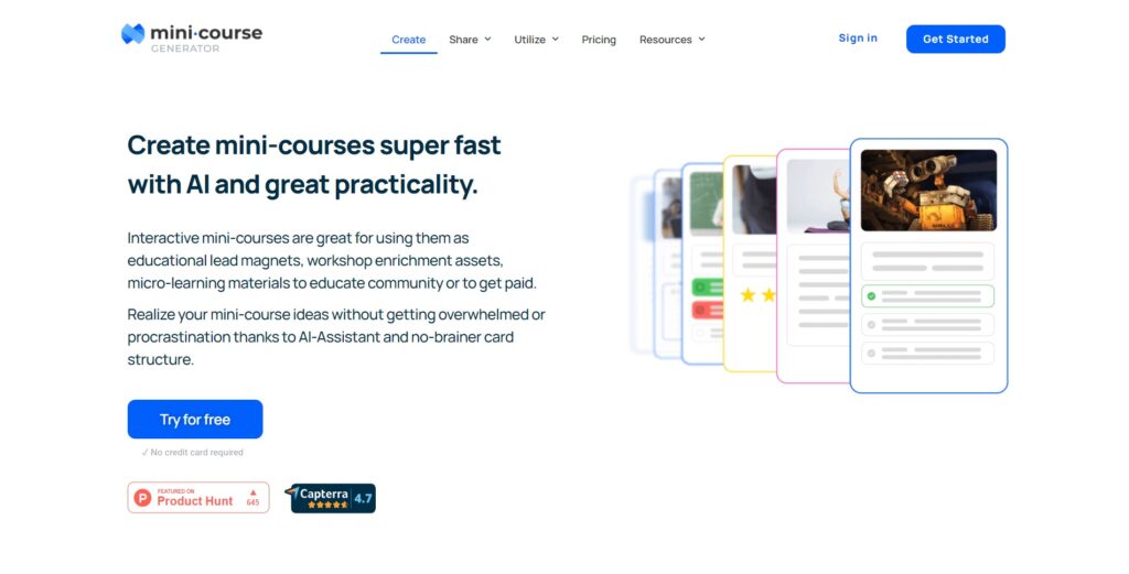 Mini Course Generator The New Tool Examined and Reviewed [2025]